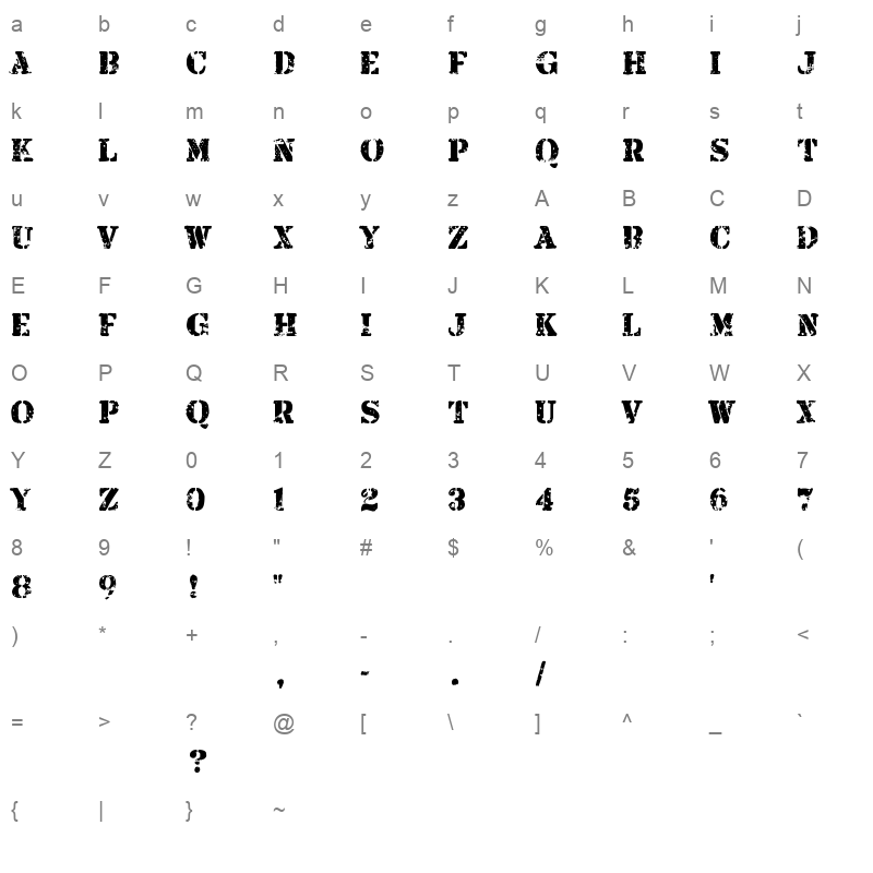 armalite rifle - Free download at True Fonts | True Fonts